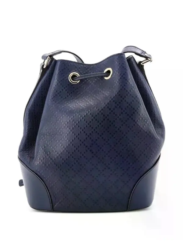 Gucci Diamante Leather Small Bucket Bag