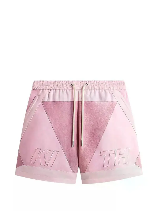 Kith Oxford Turbo Track Shorts - Pink