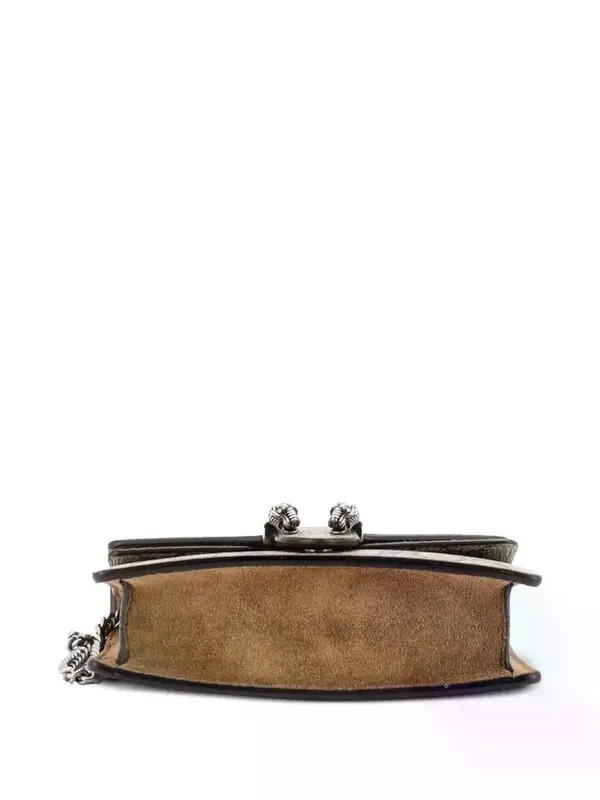 Gucci Dionysus Bag Gg Coated Canvas Super Mini Crossbody Bag - Brown