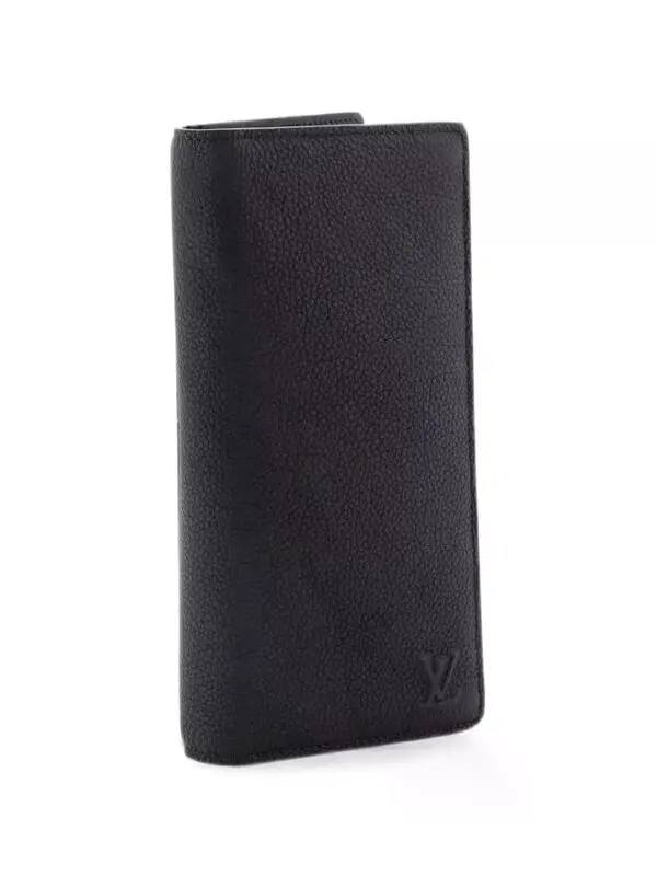 LOUIS VUITTON Brazza Wallet Taiga Leather Small Wallets