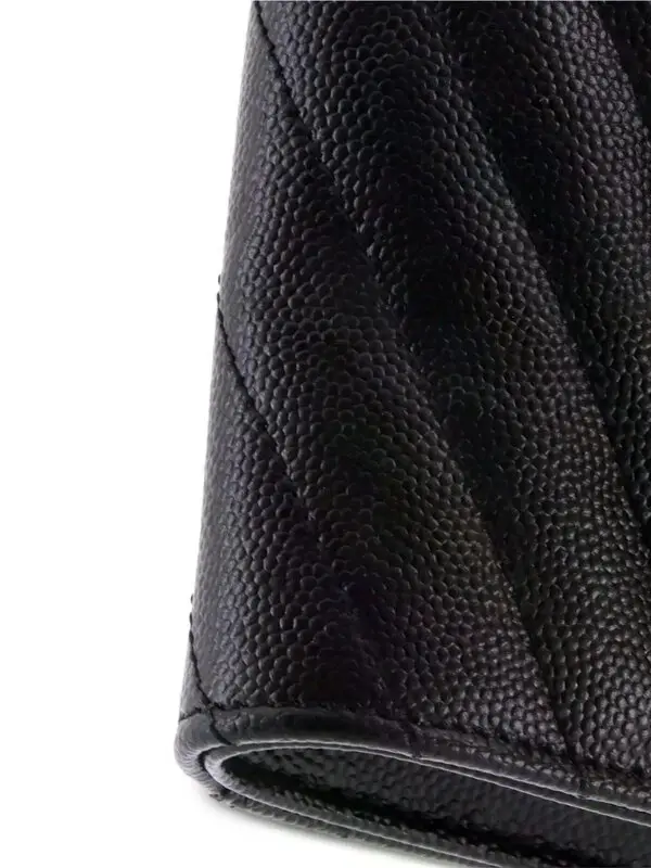 Saint Laurent Classic Monogram Envelope Wristlet Clutch Bag - Black