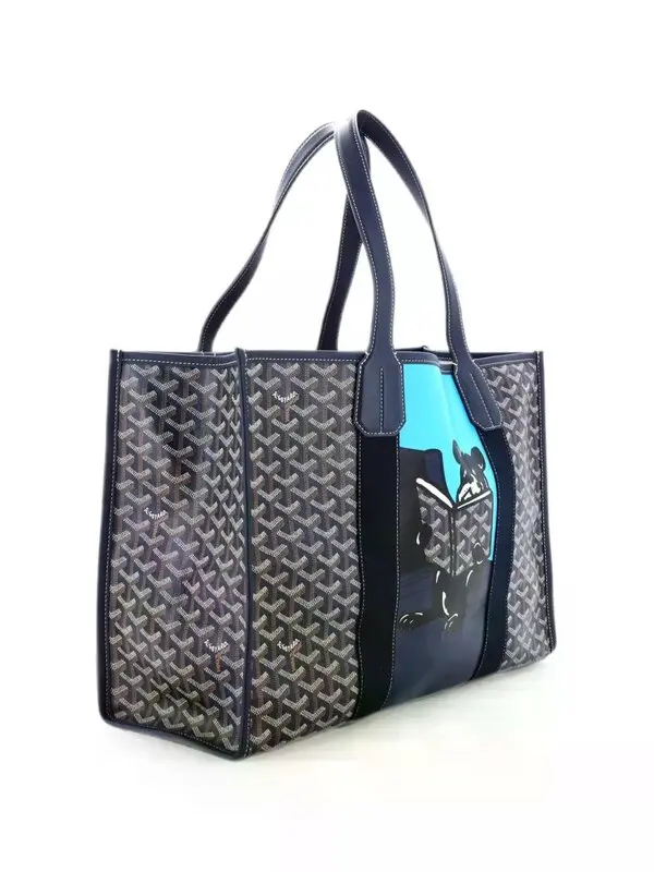 Goyard Villette Printed Coated Canvas Mm Tote Bag - Blue