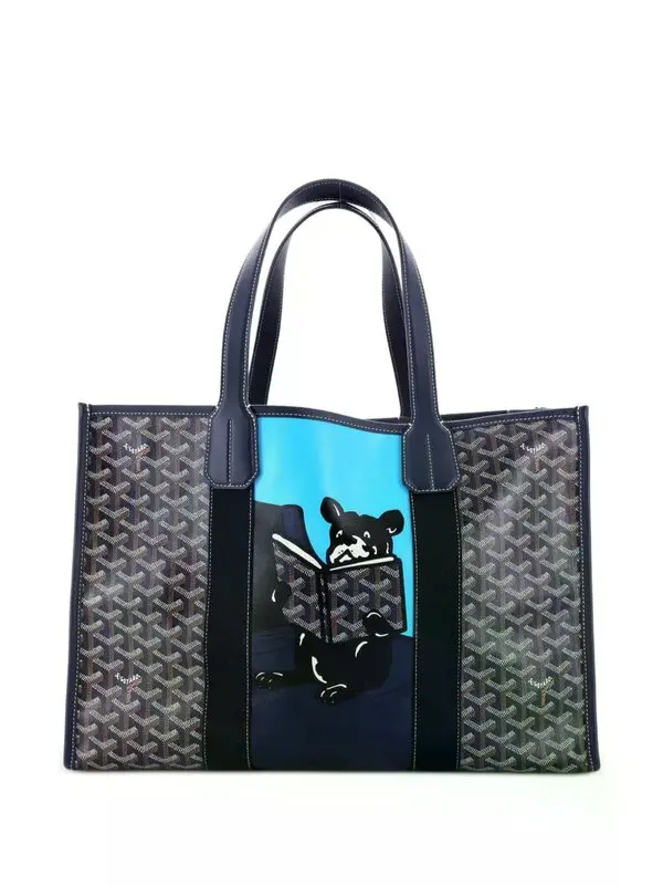 Goyard Villette Printed Coated Canvas Mm Tote Bag - Blue