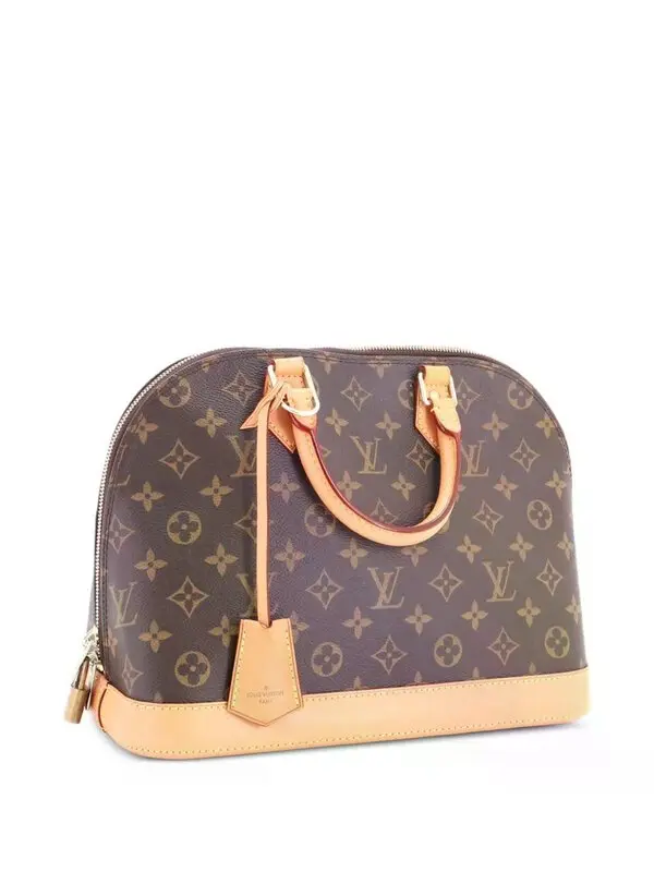 LOUIS VUITTON Alma Handbag Monogram Canvas Pm Satchel - Brown