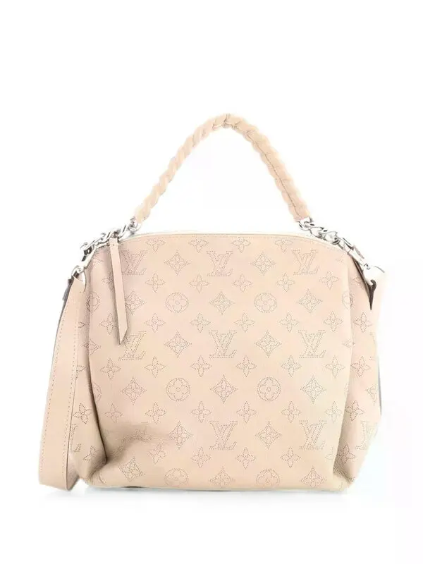 LOUIS VUITTON Mahina Leather Bb Hobo Bag - Neutrals
