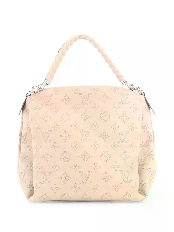 LOUIS VUITTON Mahina Leather Bb Hobo Bag - Neutrals