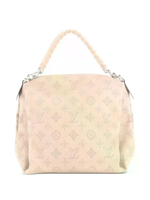 LOUIS VUITTON Mahina Leather Bb Hobo Bag - Neutrals