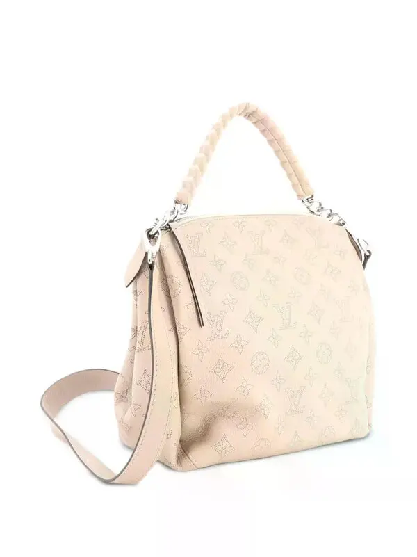 LOUIS VUITTON Mahina Leather Bb Hobo Bag - Neutrals