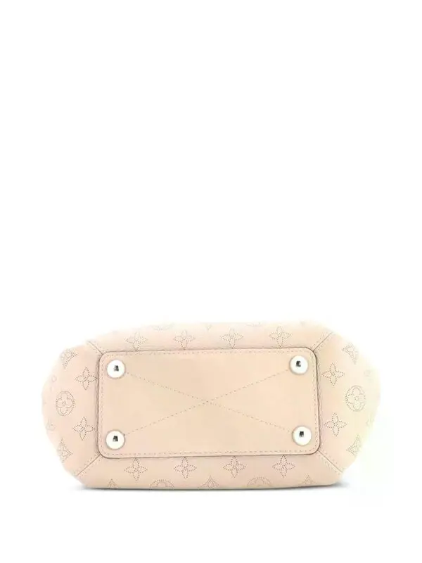 LOUIS VUITTON Mahina Leather Bb Hobo Bag - Neutrals