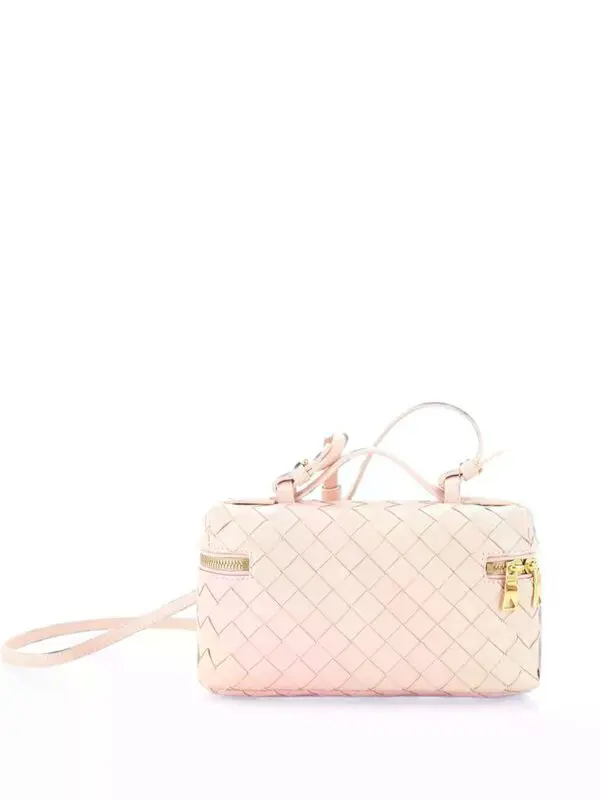 Bottega Veneta Bang Bang Vanity Case Intrecciato Leather Crossbody Bag - Pink
