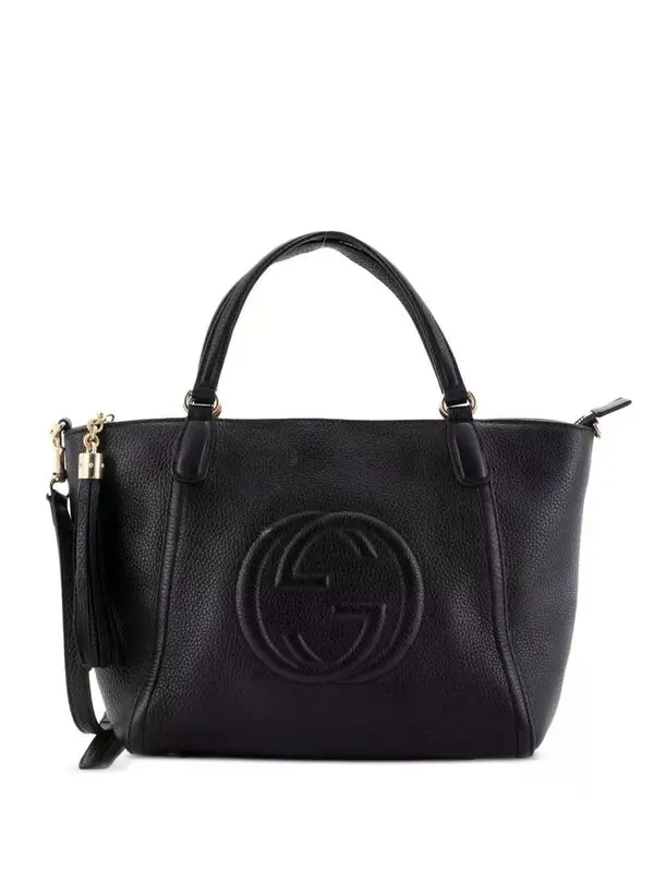 Gucci Soho Convertible Top Handle Bag - Black