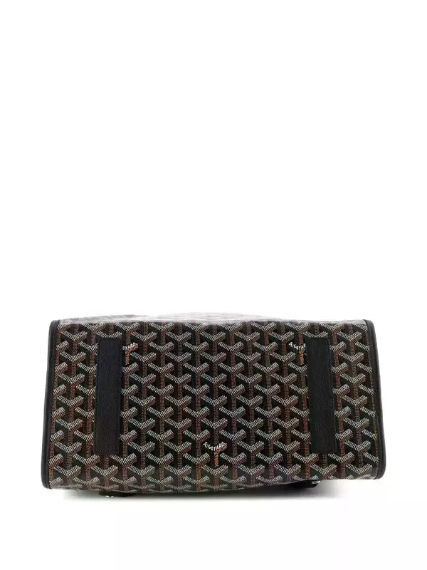 Goyard Saint Leger Briefcase Backpack In Coated Canvas - Black
