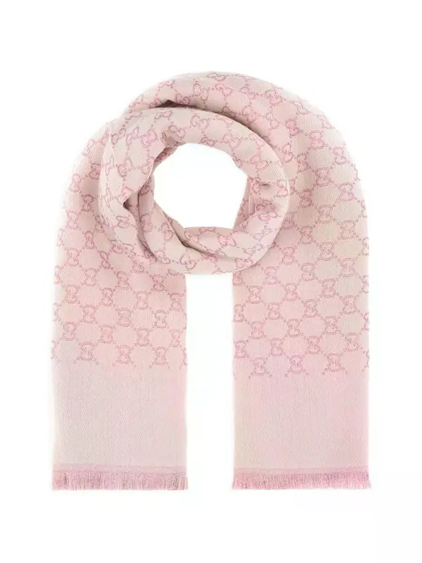 Gucci Gg Supreme Reversible Scarf - Pink