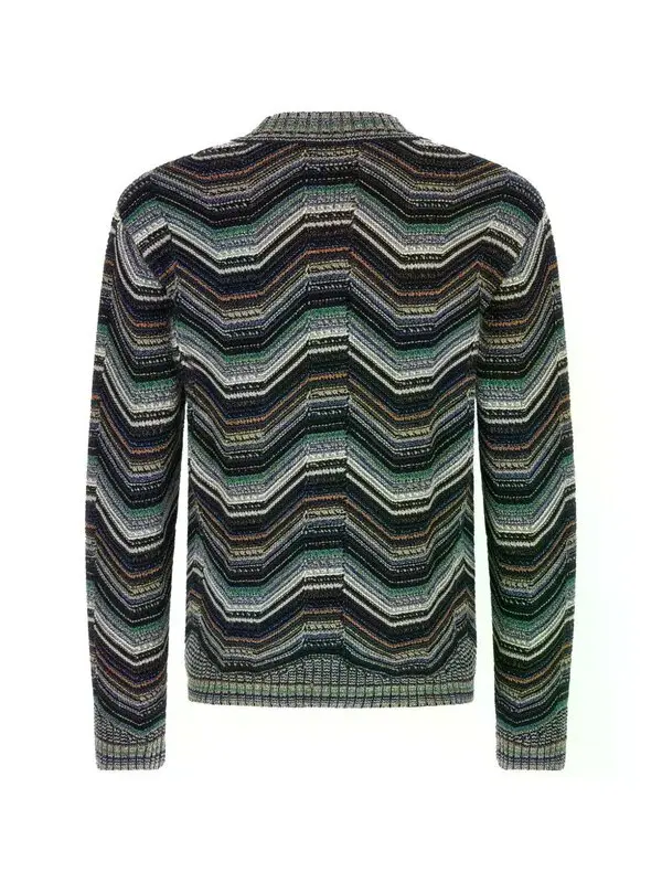 Missoni Zigzag-knit V-neck Cardigan