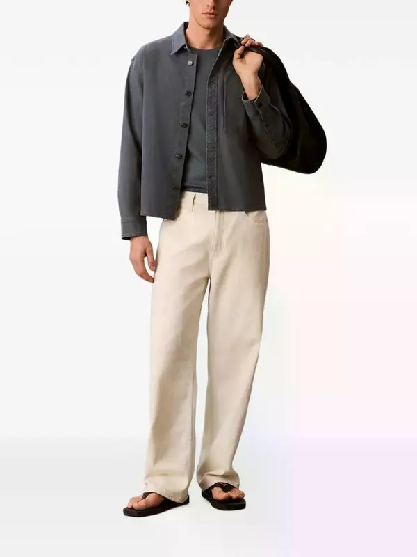 Calvin Klein Logo-patch Button-up Jacket