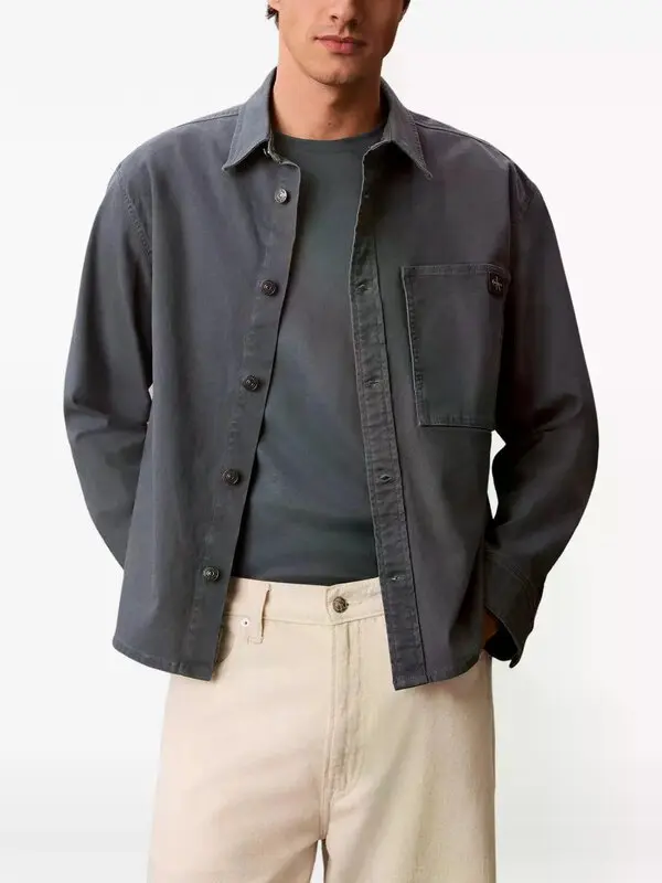 Calvin Klein Logo-patch Button-up Jacket