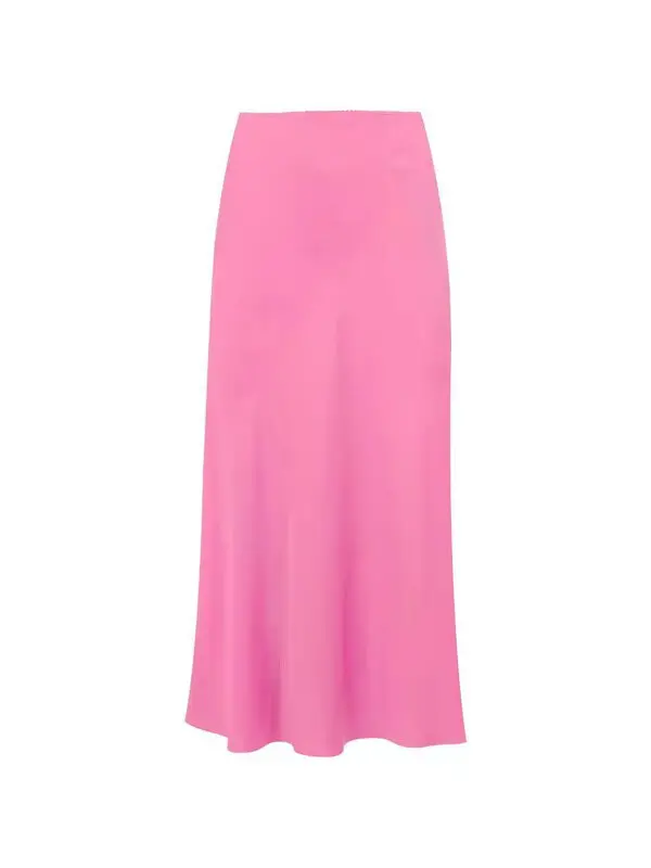 Sablyn Miranda Scallop-trim Bias-cut Skirt - Pink