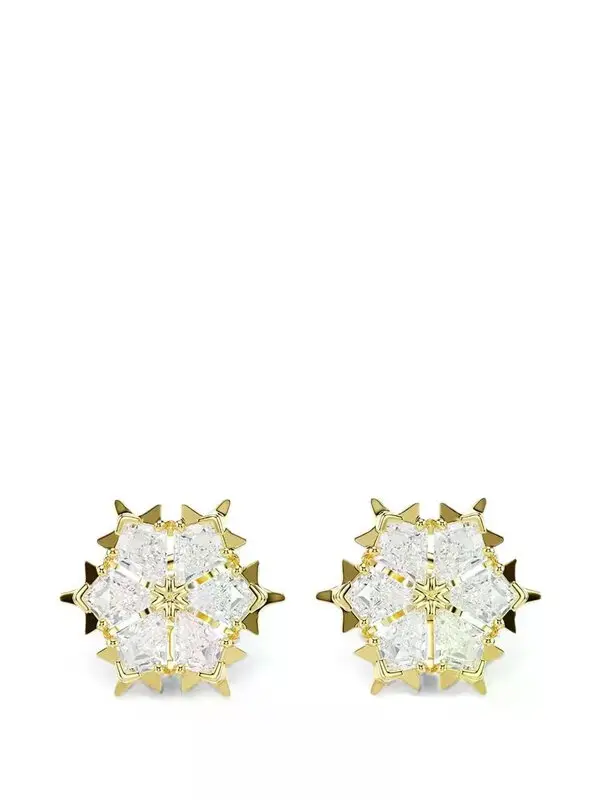 SWAROVSKI Snowflake Stud Earrings - Gold