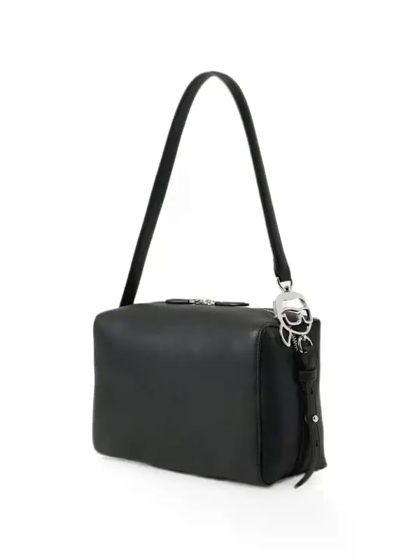 Karl Lagerfeld Grained-texture Logo-plaque Tote Bag - Black