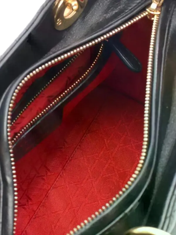Dior Lady Cannage Tote Bag - Black