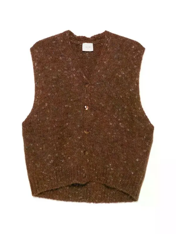 ALYSI Button-up Knitted Vest