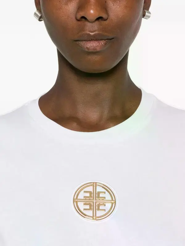 Elisabetta Franchi Logo Plaque T-shirt