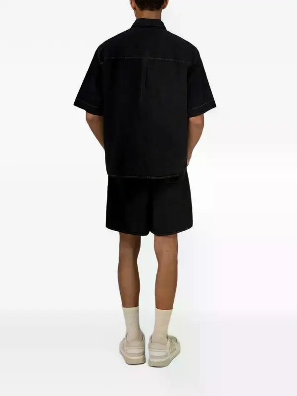 Amiri Script Logo Shorts - Black