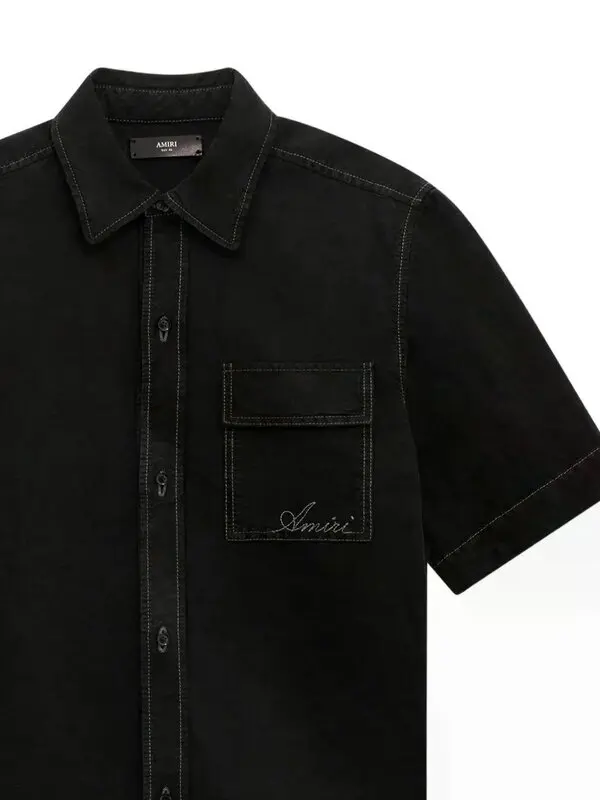 Amiri Script-pocket Os Shirt