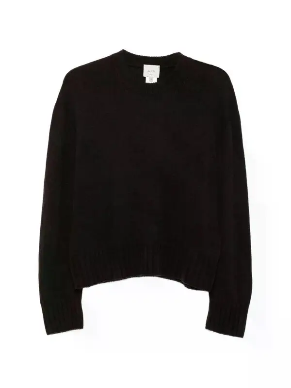 ALYSI Ribbed-trim Sweater - Brown
