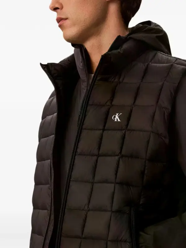 Calvin Klein Grid-quilted Logo Gilet