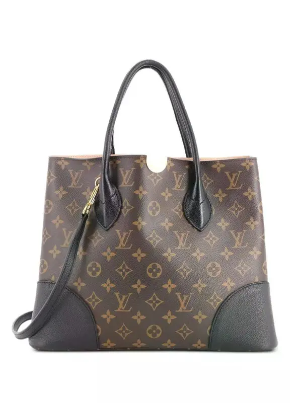 LOUIS VUITTON Monogram Canvas And Leather Flandrin Tote Bag - Black