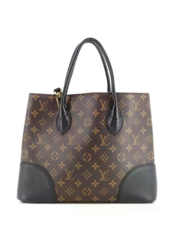 LOUIS VUITTON Monogram Canvas And Leather Flandrin Tote Bag - Black