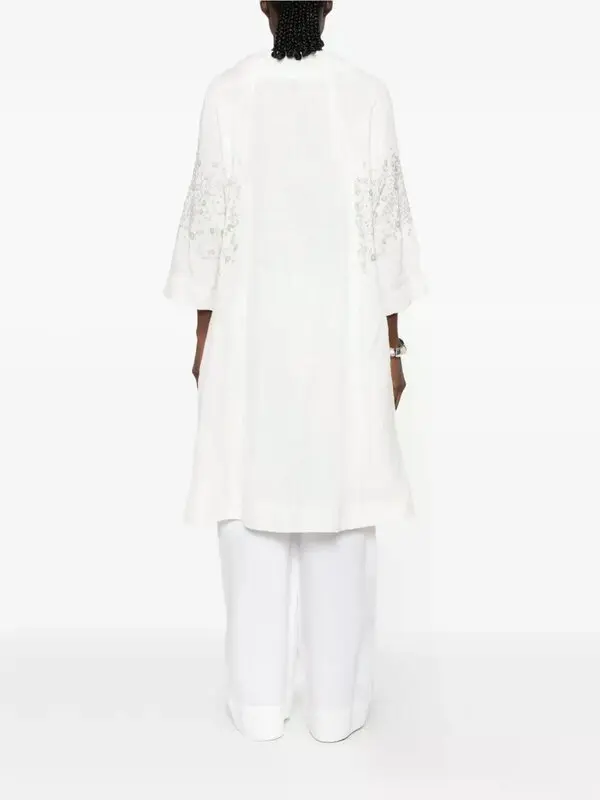 AODRESS Sequin-embellished Embroidered Coat