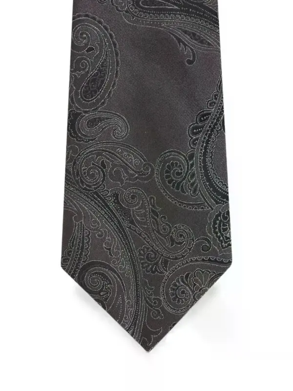 Etro Paisley-jacquard Tie - Grey