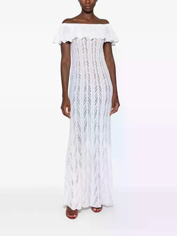 ANTONINO VALENTI Off-shoulder Ruffled Maxi Dress