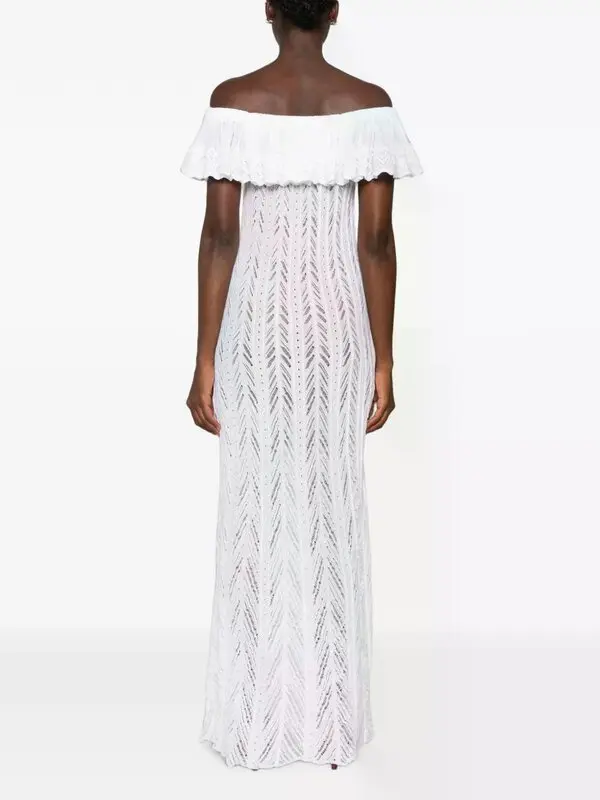 ANTONINO VALENTI Off-shoulder Ruffled Maxi Dress