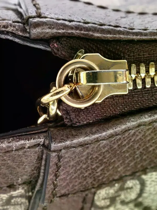 Gucci Ophidia Top Handle Gg Coated Canvas Small Tote Bag