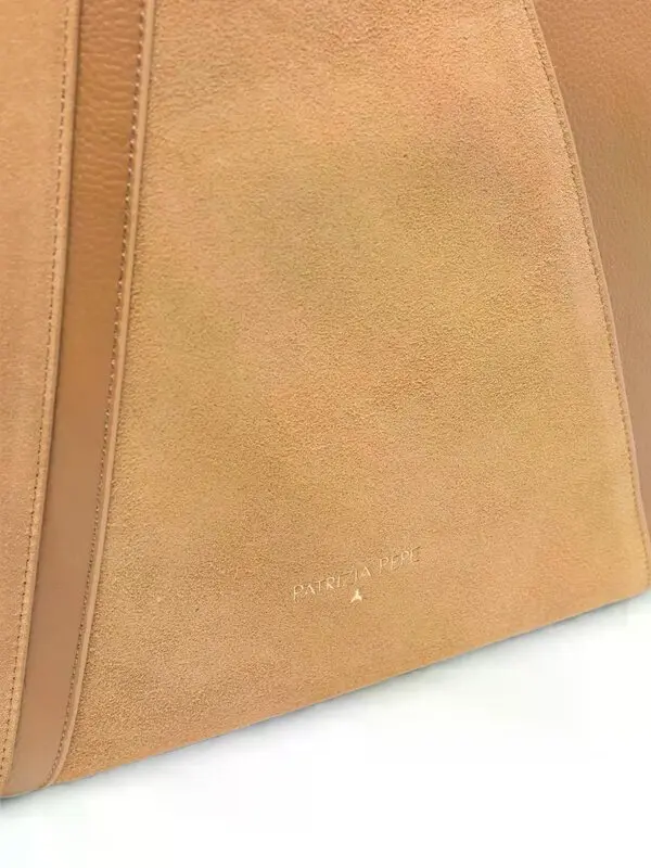 Patrizia Pepe Complete Panelled-suede Shoulder Bag