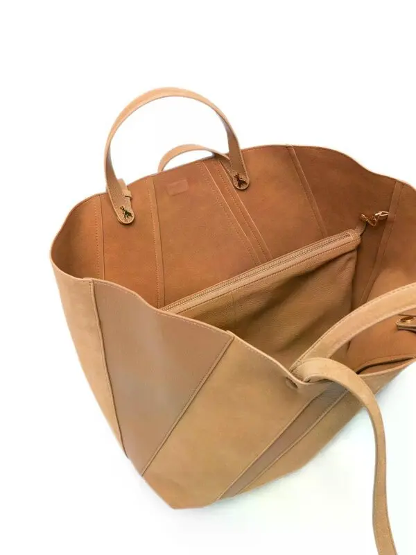 Patrizia Pepe Complete Panelled-suede Shoulder Bag