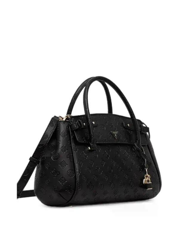 Guess Logo-embossed Tote Bag - Black