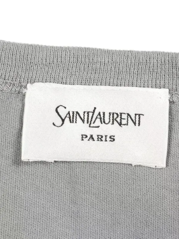 Saint Laurent Logo-embroidered T-shirt
