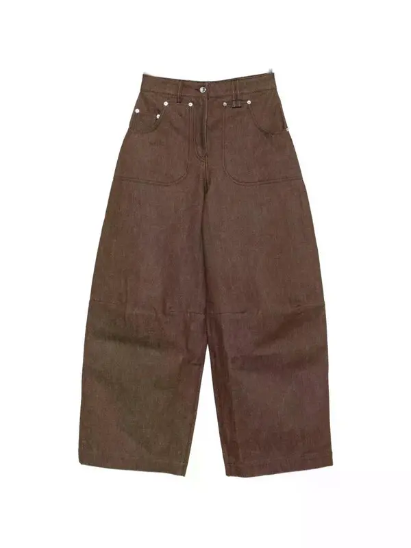 Simone Rocha Embellished Logo-patch Jeans