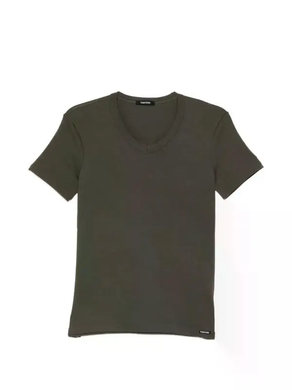 TOM FORD Logo-patch T-shirt - Green