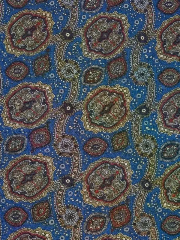 MARCO PASCALI Silk Paisley Print Neck Tie