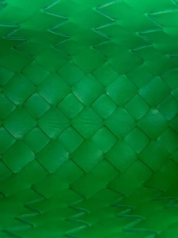 Bottega Veneta Mini Lambskin Intrecciato Loop Camera Bag - Green