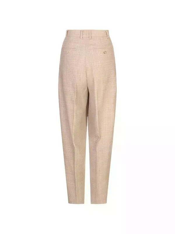 Fabiana Filippi Pleated Tapered Wool Trousers