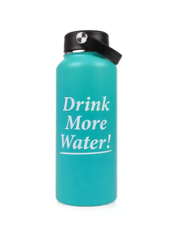 SPORTY & RICH Logo-print Water Bottle - Blue