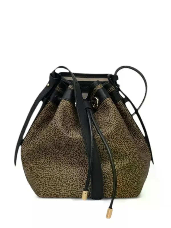 Borbonese Drawstring Bucket Bag - Brown