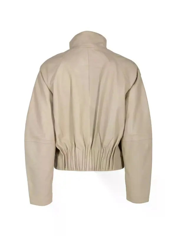 BY MALENE BIRGER Suzanne Leather Jacket - Neutrals