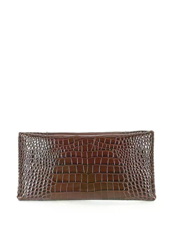 MOULIEBRE Croc-effect Leather Clutch Bag